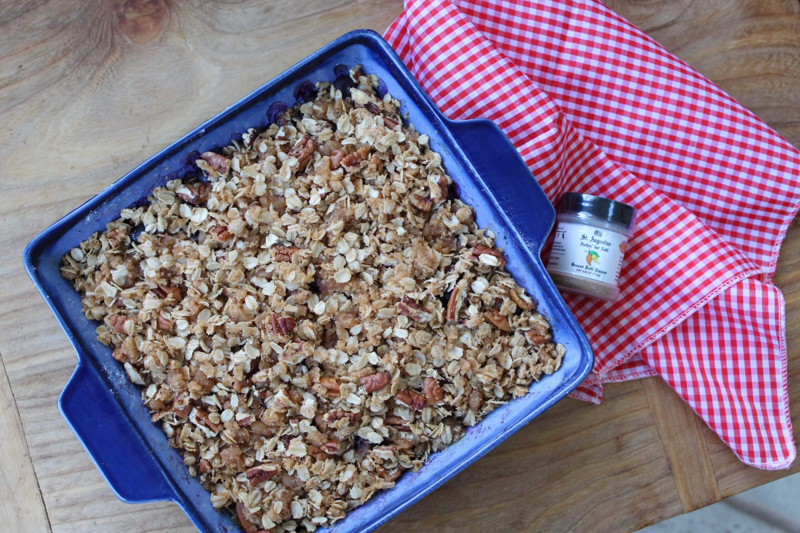 All American Fourth Of July Blueberry Datil Crisp | Datil Pepper